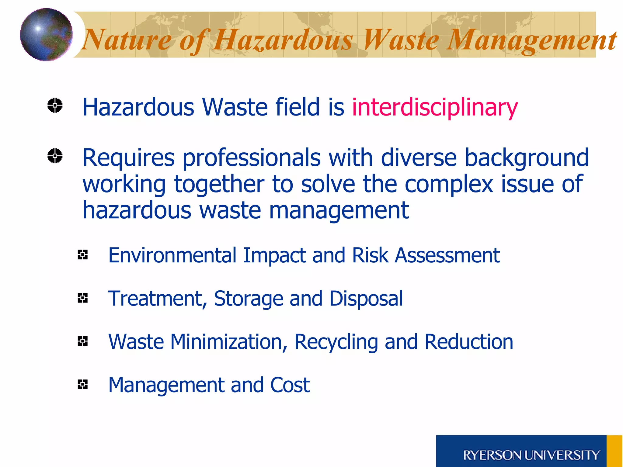 Hazardous Waste Management | PPT