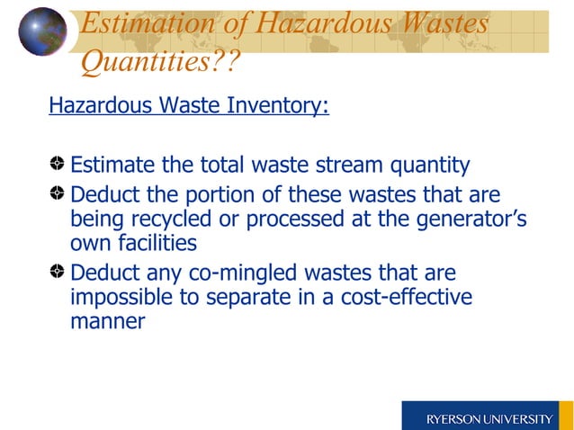 Hazardous Waste Management | PPT | Environmental Services Industry ...