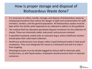 Hazardous and Biohazardous Waste-What’s the Difference Hazardous and | PPTX