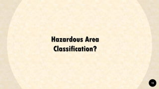 Hazardous area module- Zones, Method of Determination of Hazardous area ...