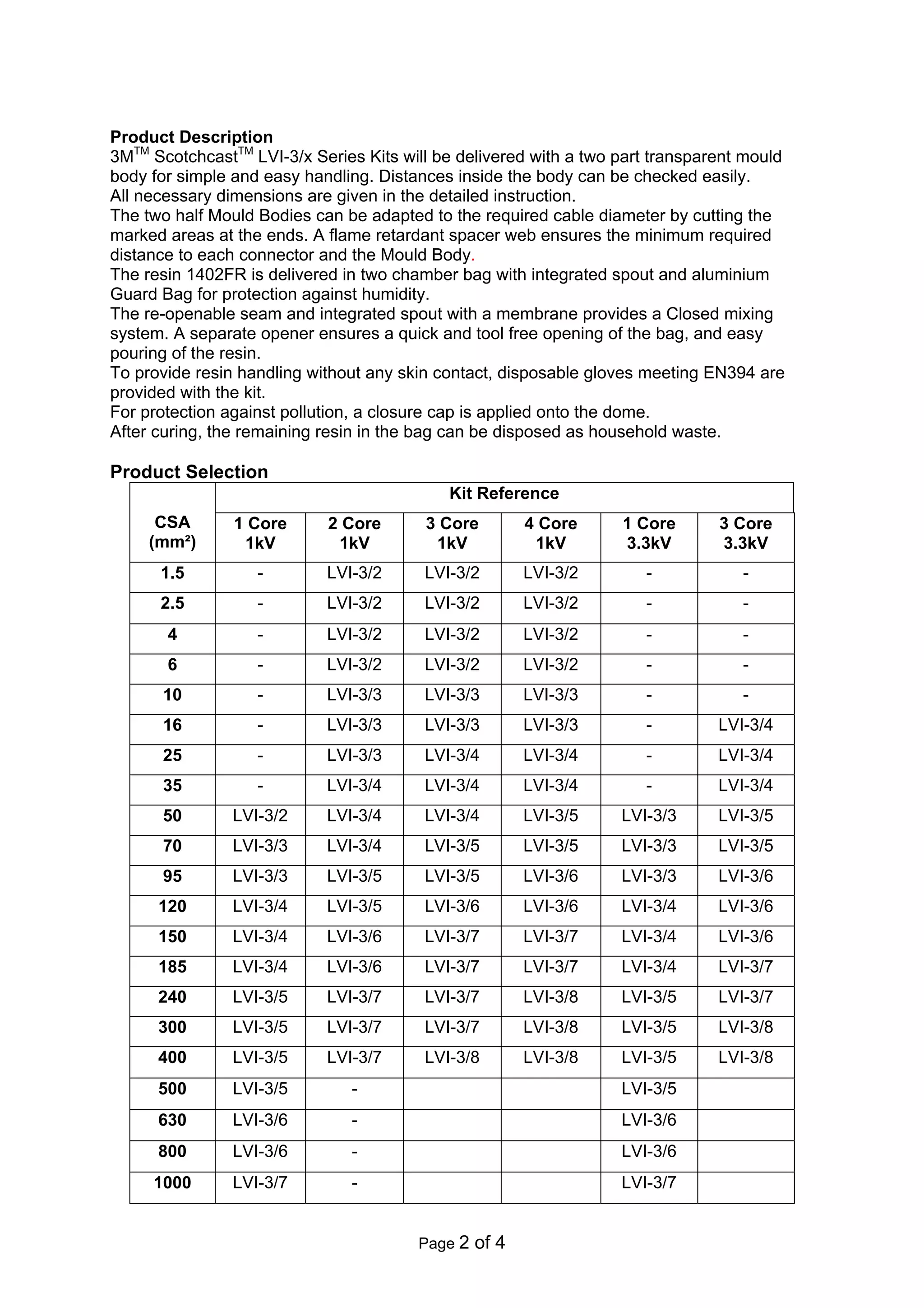 Hazardous Area Cable Jointing Kit (Zone 1 & 2) - up to 4 Core 16sqmm ...