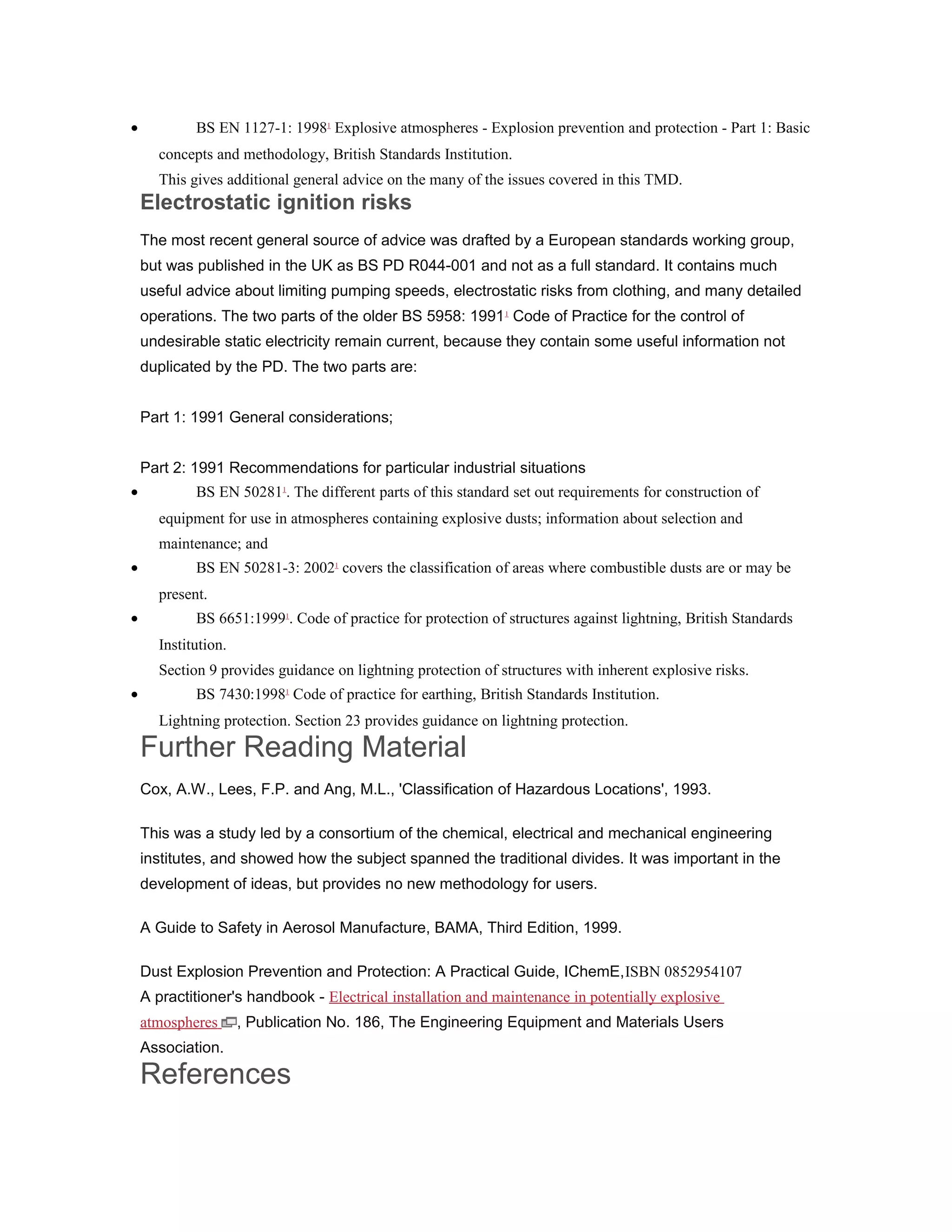 Hazardous area classification and control of ignition sources | DOC