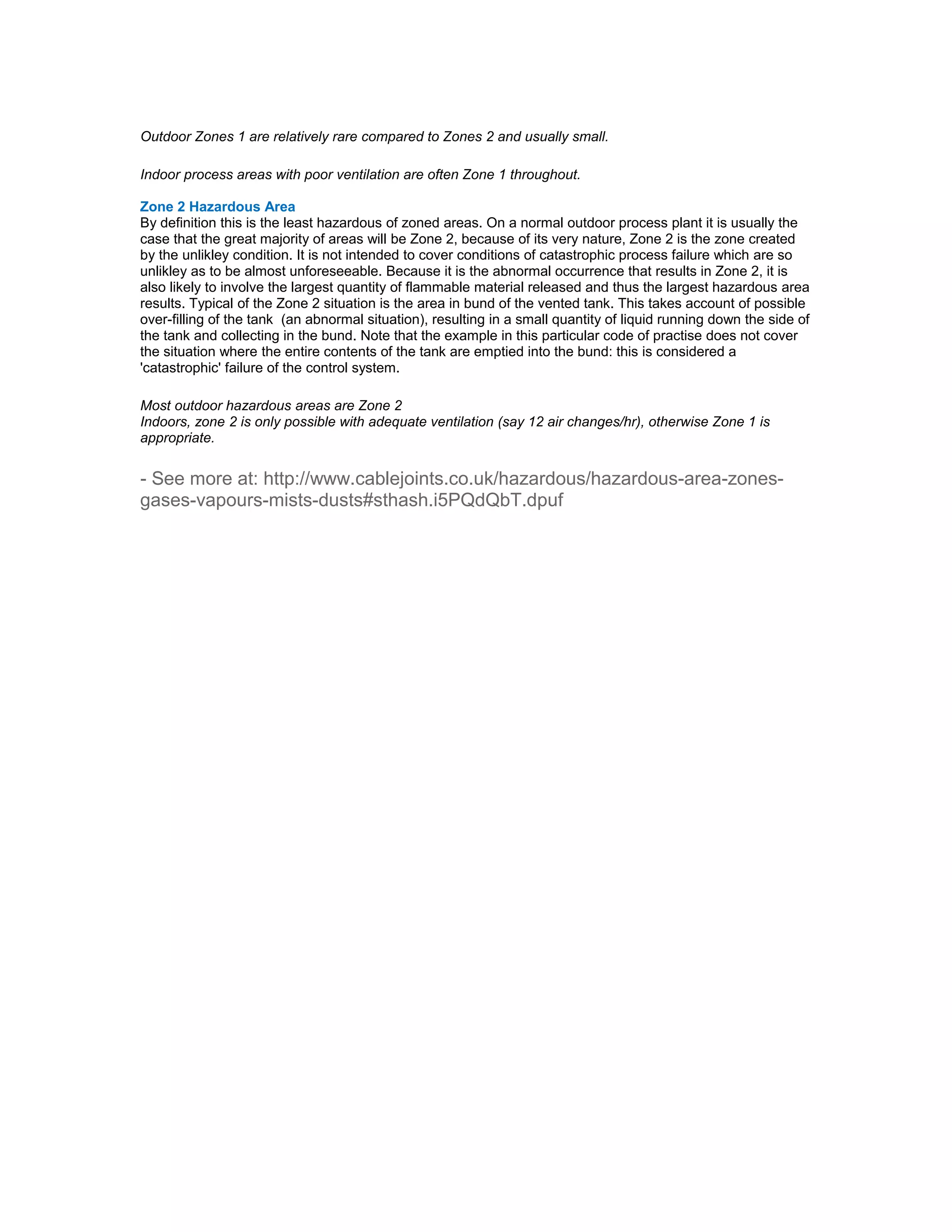 Hazardous area classification and control of ignition sources | DOC