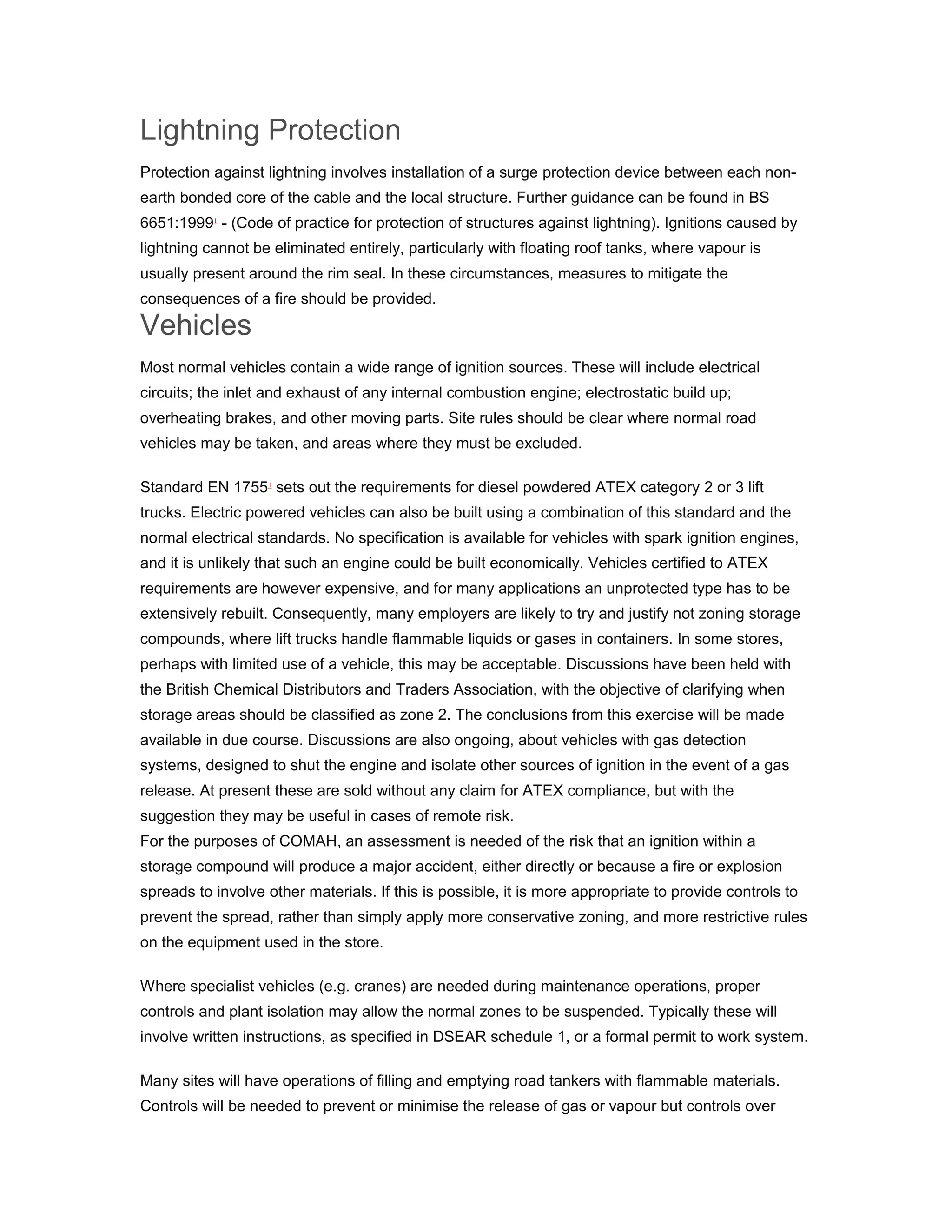 Hazardous area classification and control of ignition sources | DOC