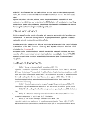Hazardous area classification and control of ignition sources | DOC