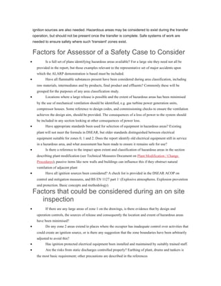 Hazardous area classification and control of ignition sources | DOC