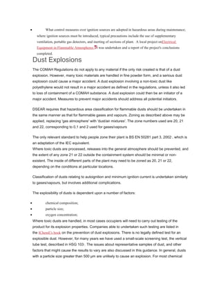 Hazardous area classification and control of ignition sources | DOC