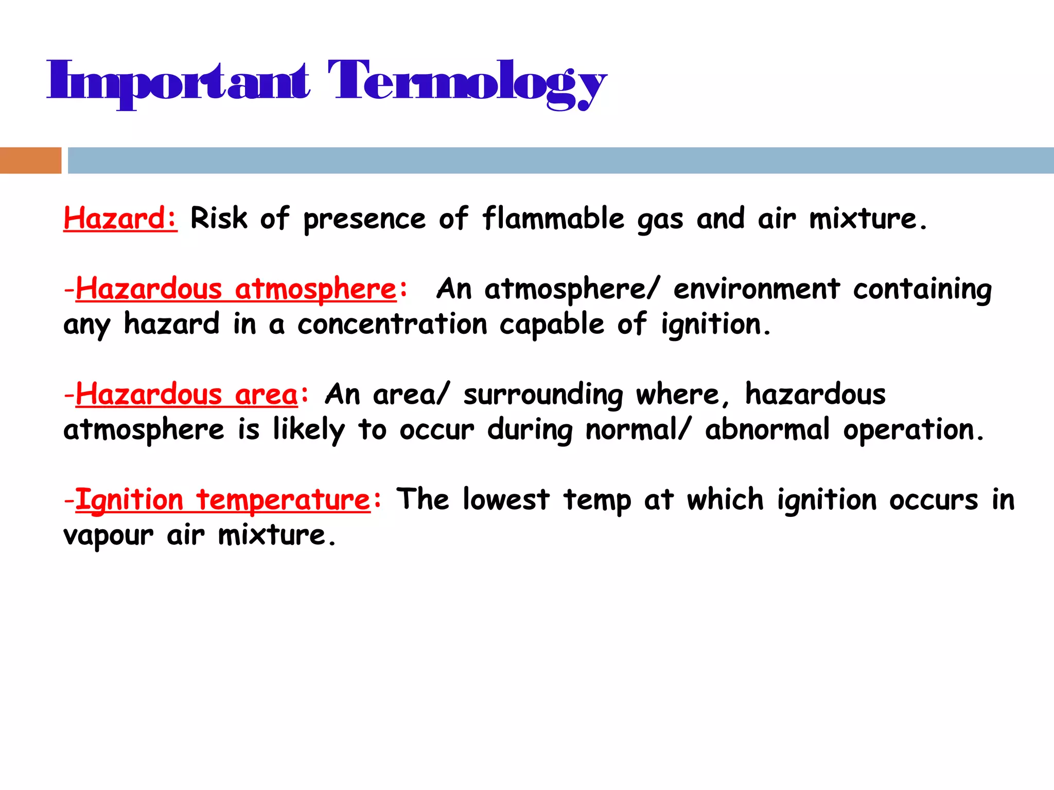 Electrical maintenance in Hazardous area | PPT