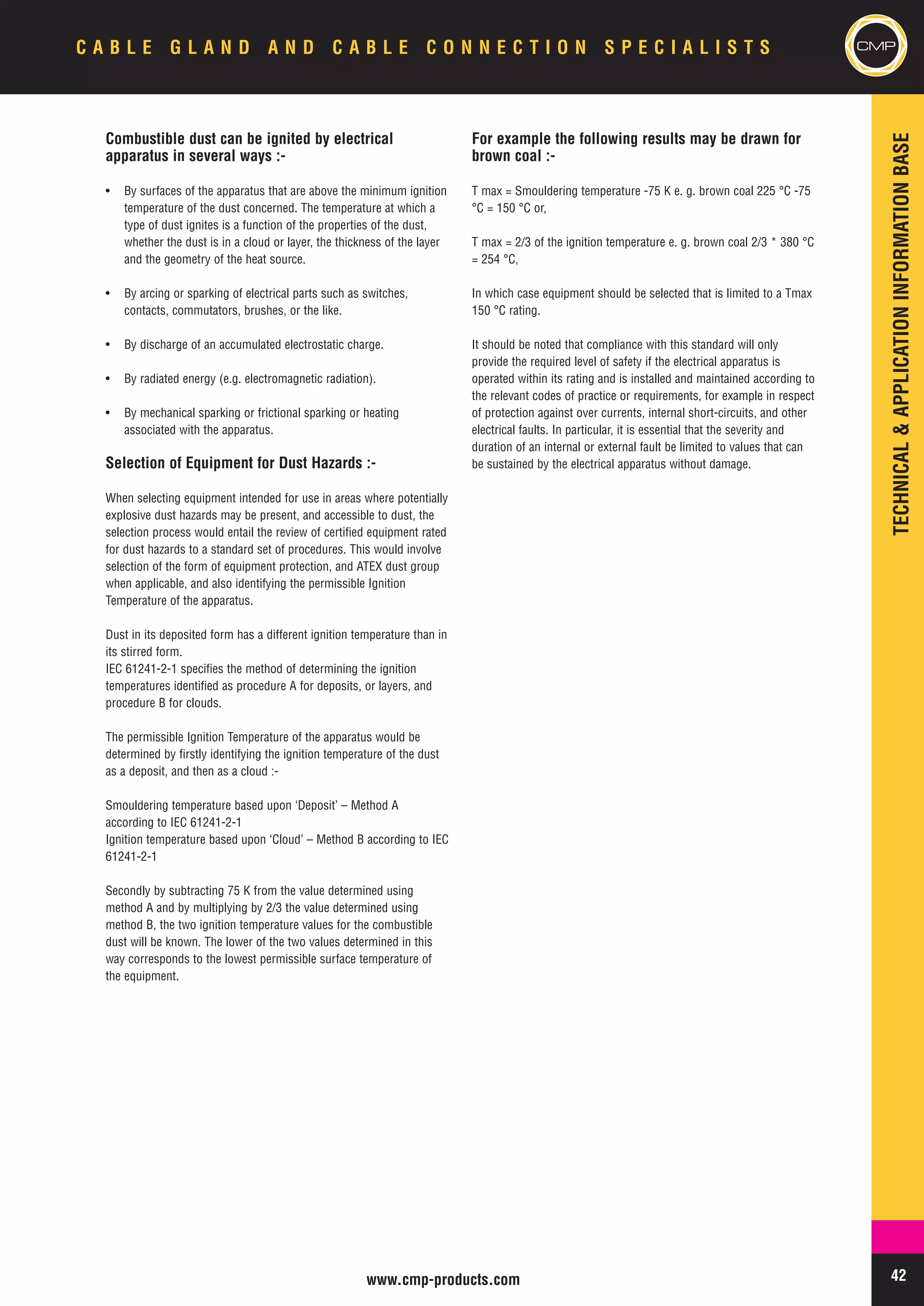 CMP Cable Glands - Hazardous Area Zones 1, 2, 21, 22 Flameproof (ATEX ...