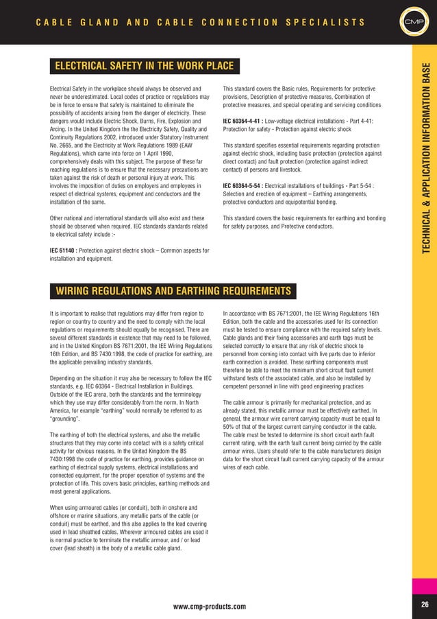 CMP Cable Glands - Hazardous Area Zones 1, 2, 21, 22 Flameproof (ATEX ...