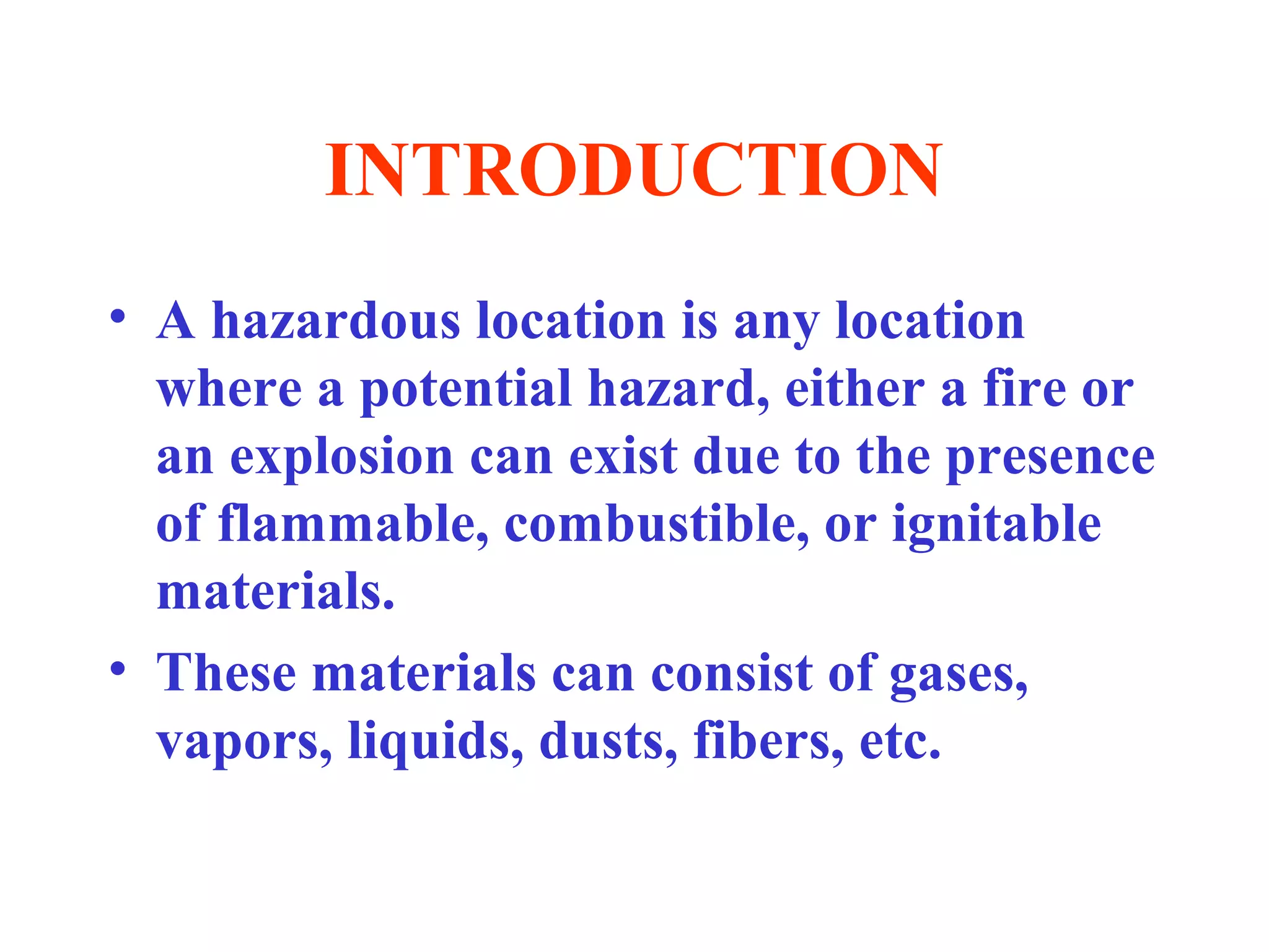 Hazardous classified locations | PPT