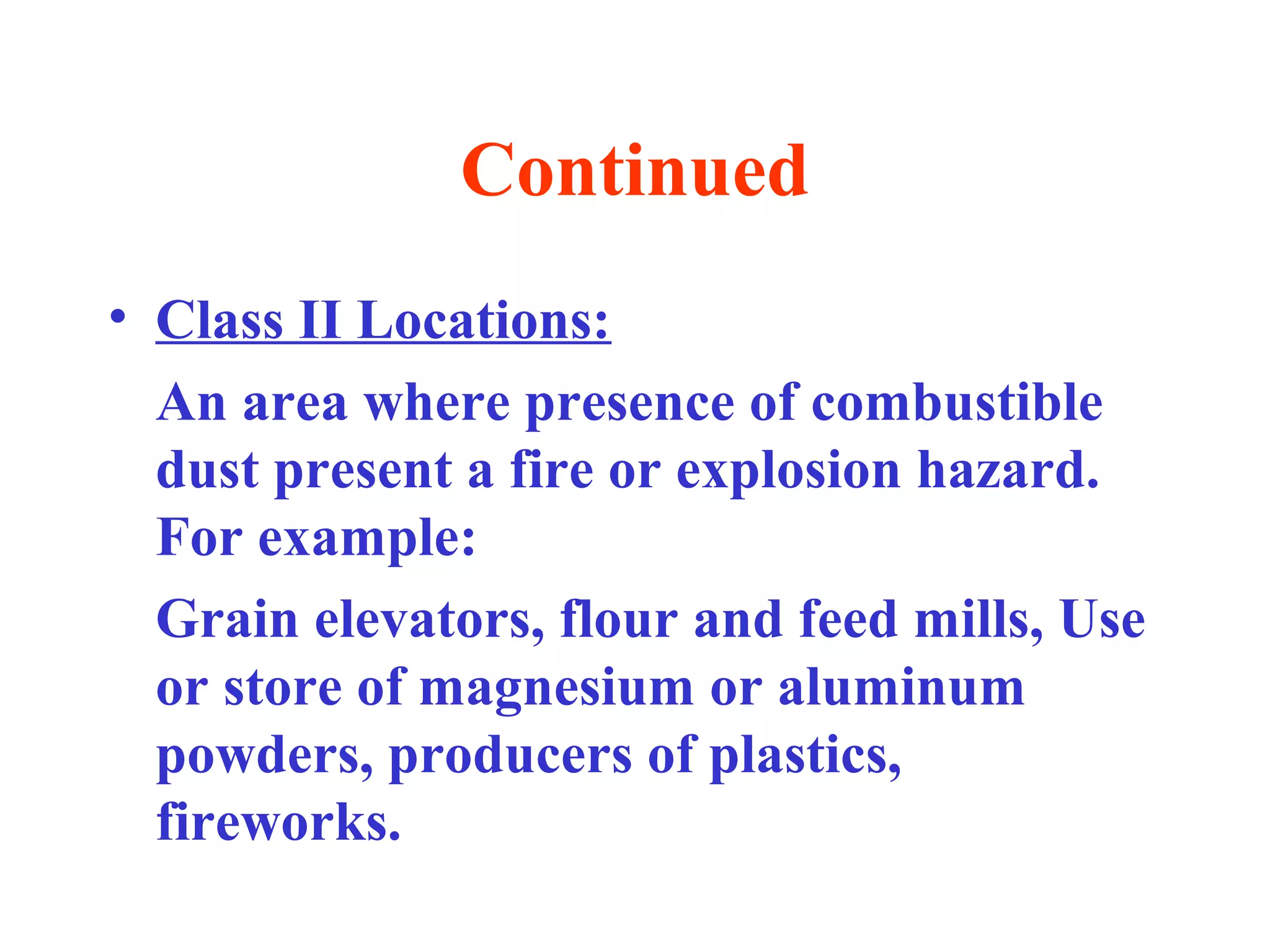 Hazardous classified locations | PPT