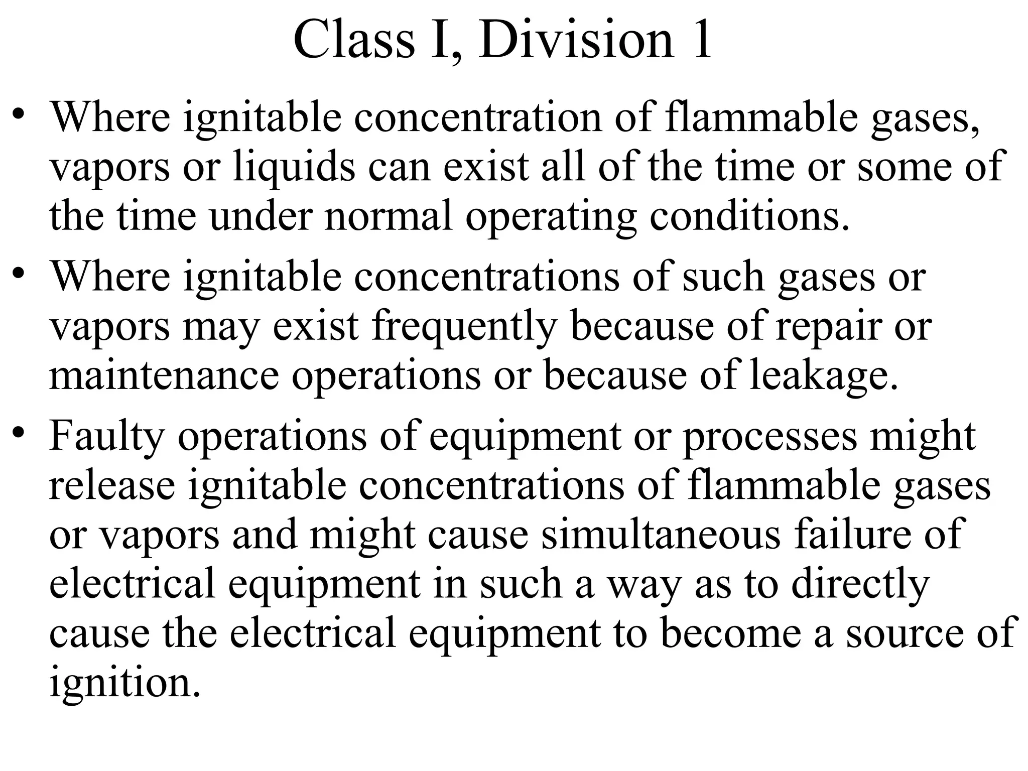 Hazardous classified locations | PPT