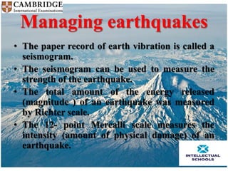 EARTHQUAKES FOR CAMBRIDGE A LEVEL | PPTX
