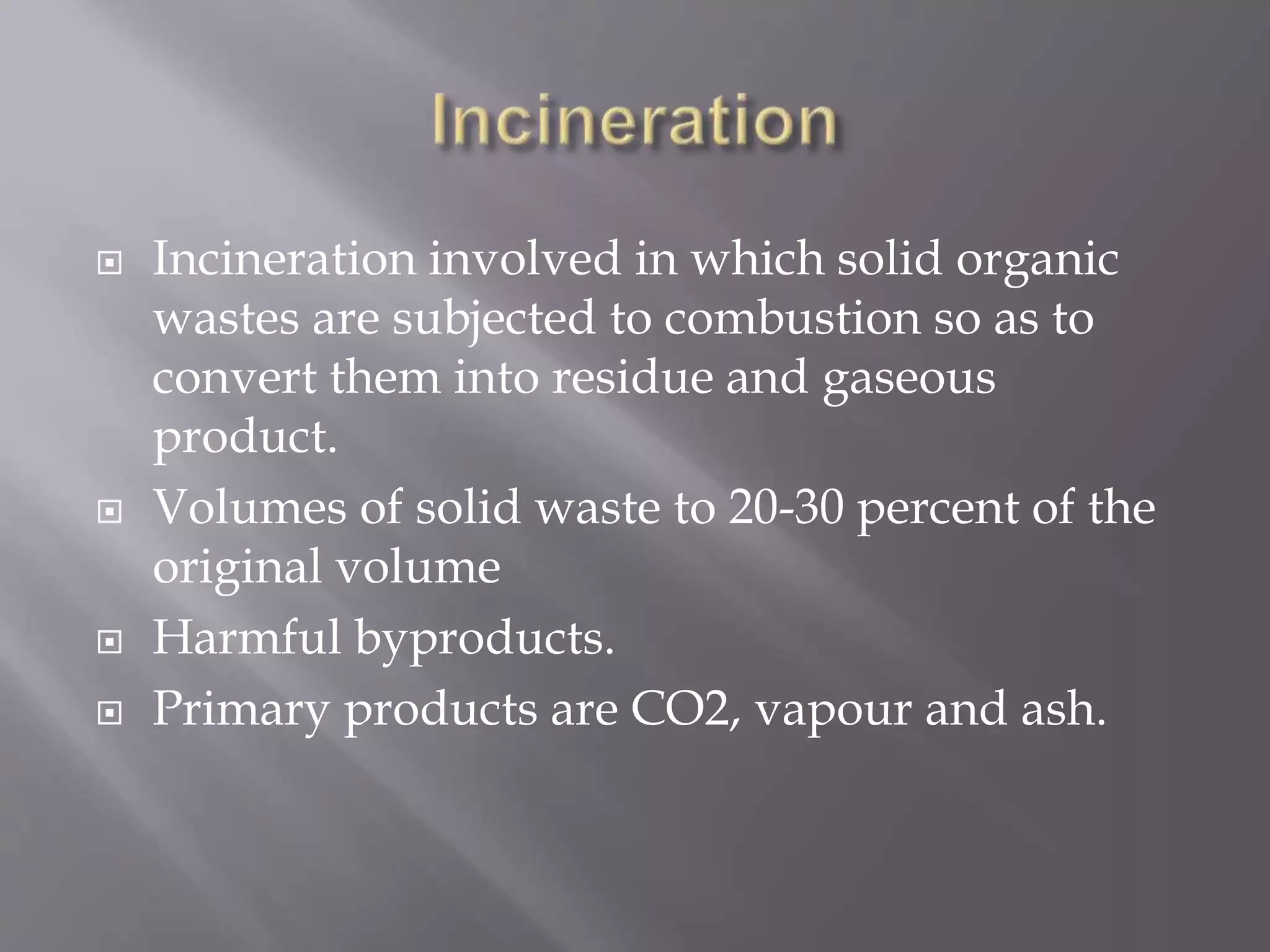 Hazardous industrial waste management technology | PPT