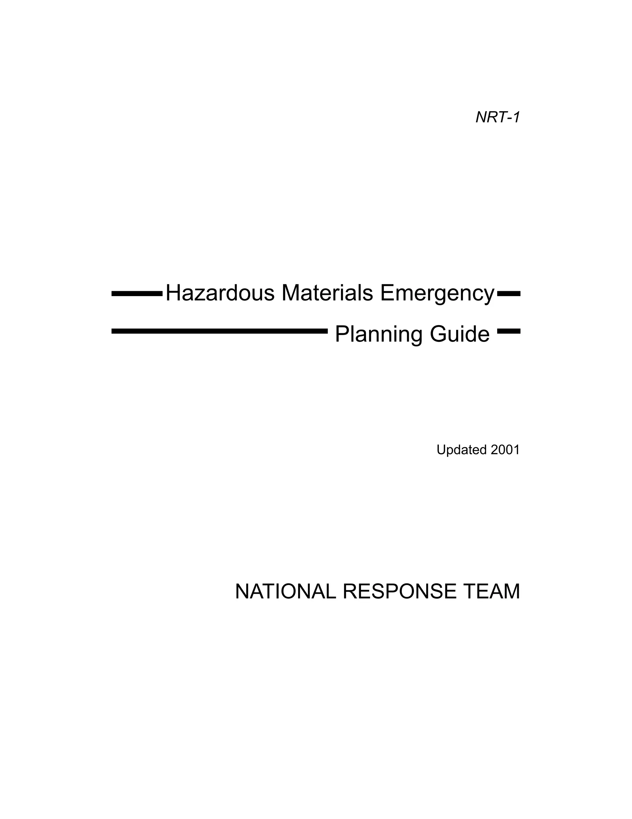 Hazardous materials emergency | PDF