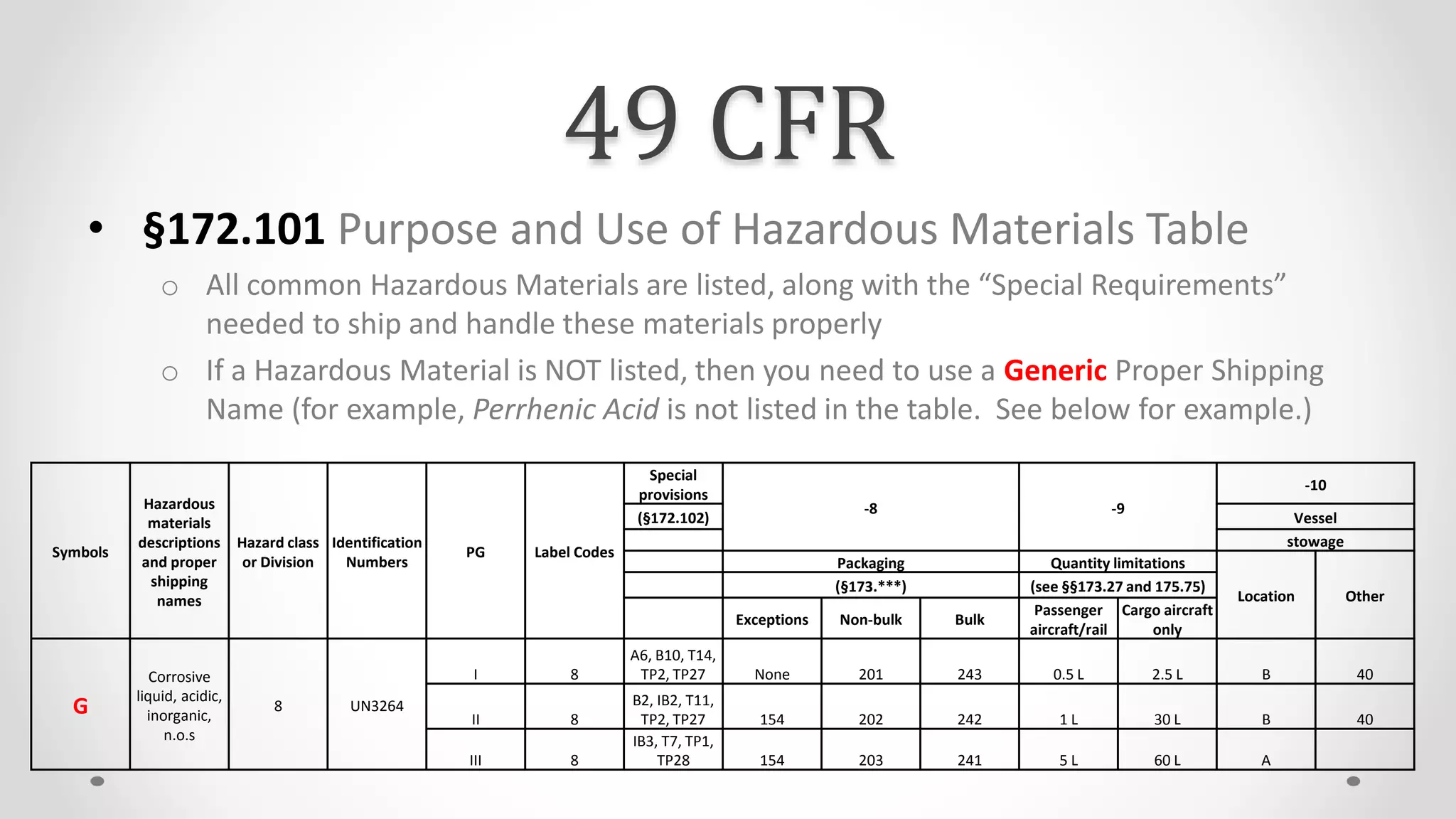 Hazardous Materials Certification Training Part 1 | PPTX