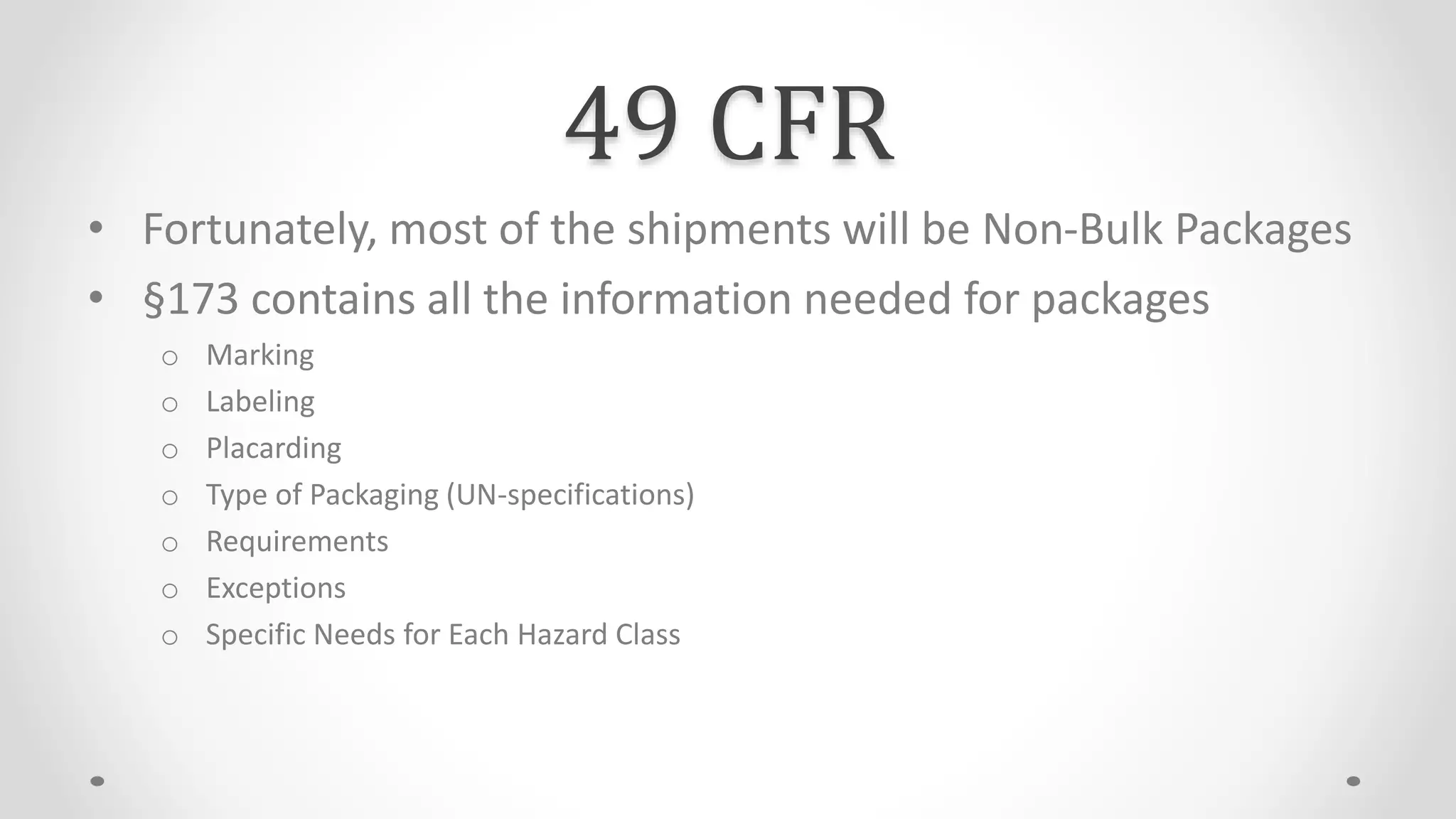 Hazardous Materials Certification Training Part 1 | PPTX