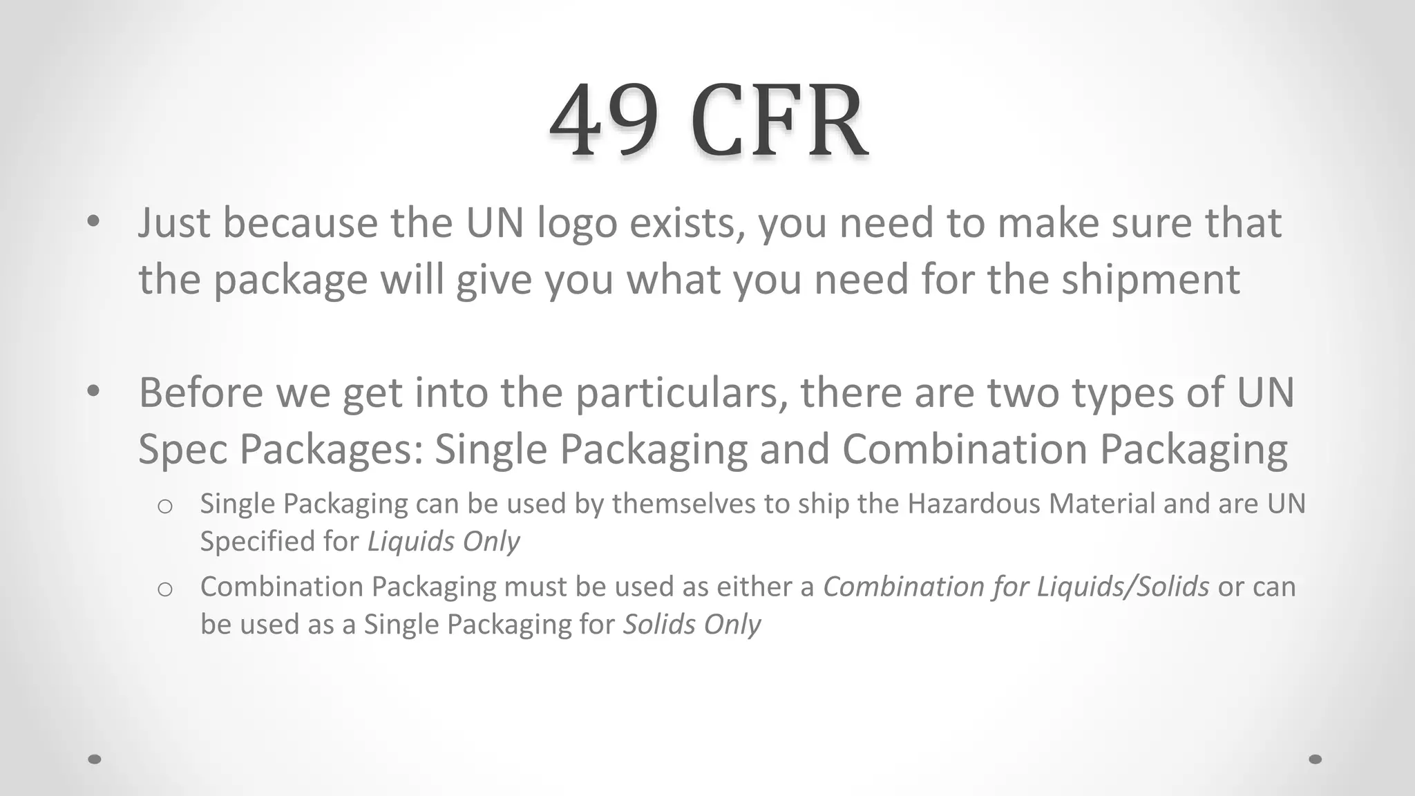 Hazardous Materials Certification Training Part 1 | PPTX