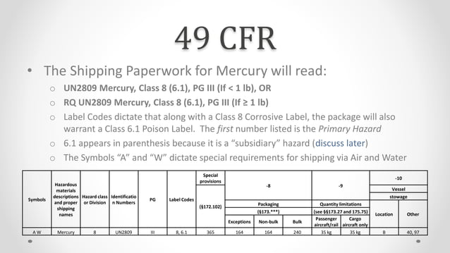 Hazardous Materials Certification Training Part 1 | PPT