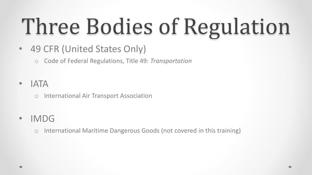 Hazardous Materials Certification Training Part 1 | PPT