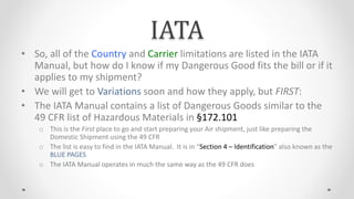 Hazardous Materials Certification Training Part 2 | PPTX