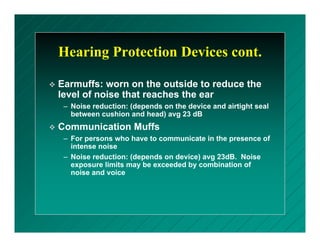 Hazardous noise training initial and annual | PDF