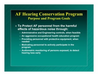 Hazardous noise training initial and annual | PDF