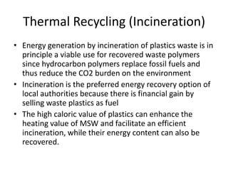 Hazardous plastic waste management and fuel production by | PPTX