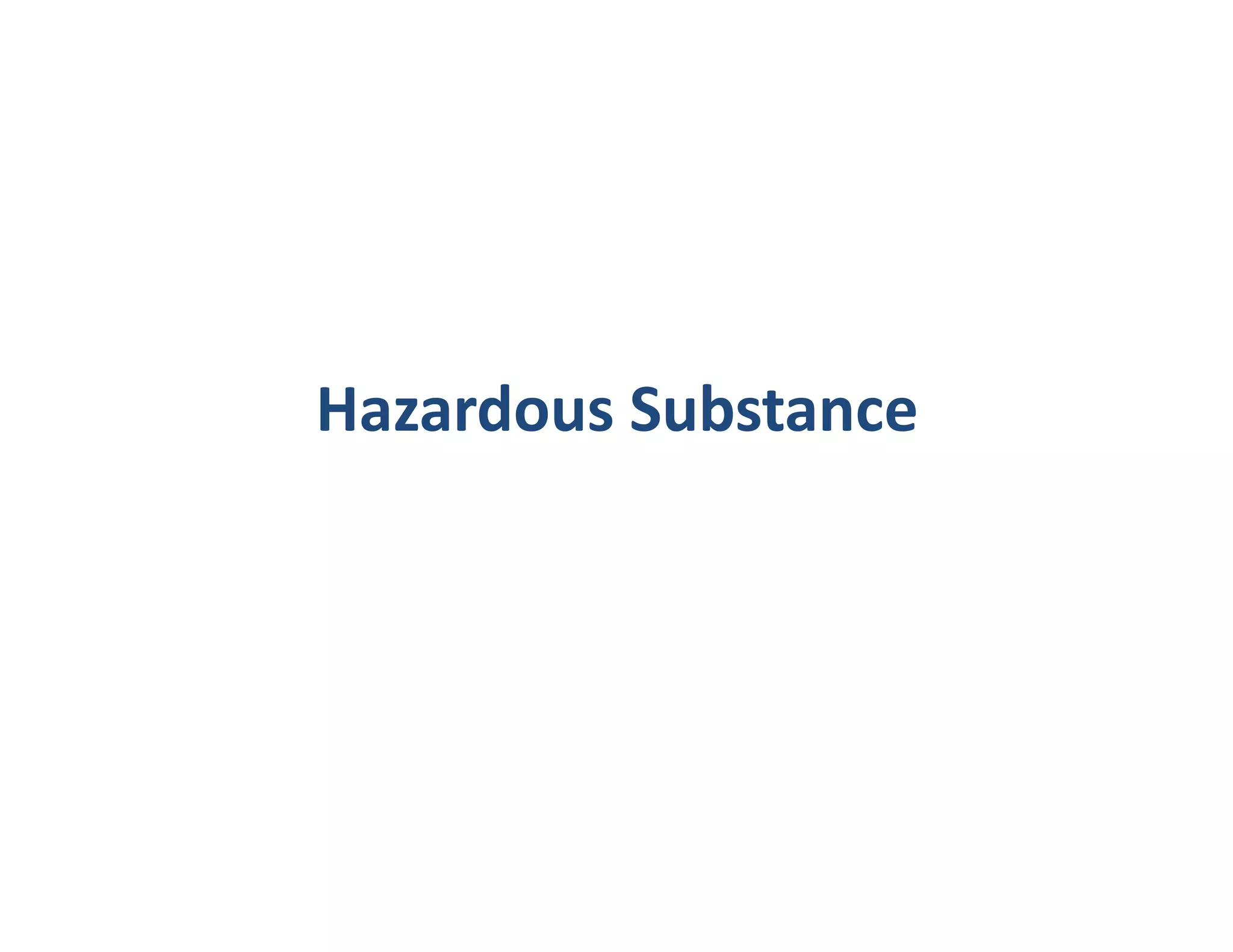 Hazardous substance | PDF