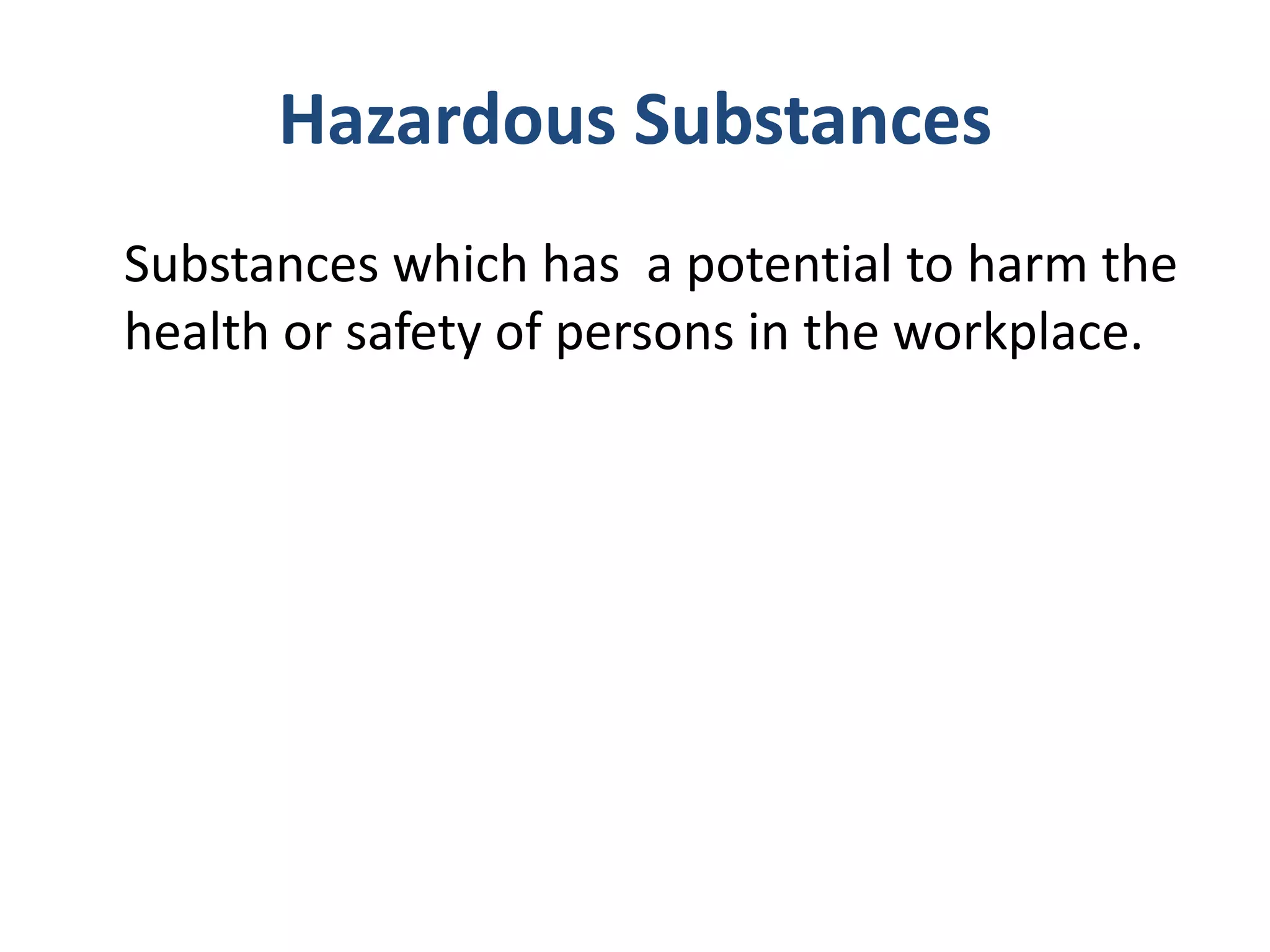 Hazardous substances 01 | PPTX
