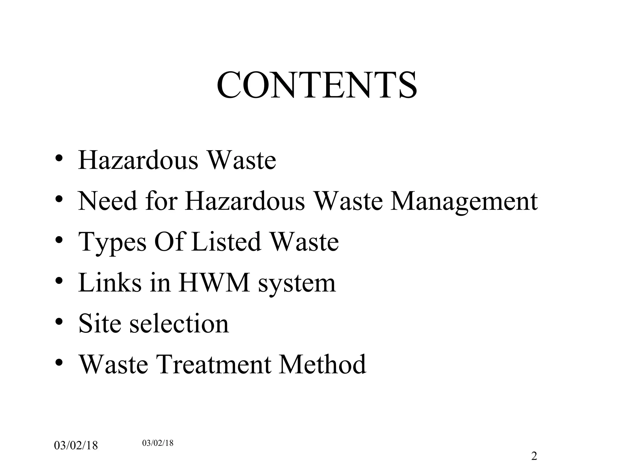 Hazardous waste | PPT