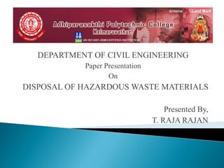 Hazardous waste | PPT