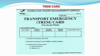 Hazardous waste handling procedure Standard Operating Procedure | PPTX