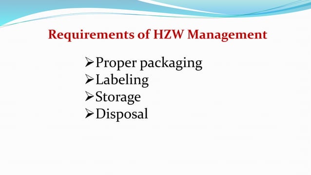 Hazardous waste handling procedure Standard Operating Procedure | PPTX