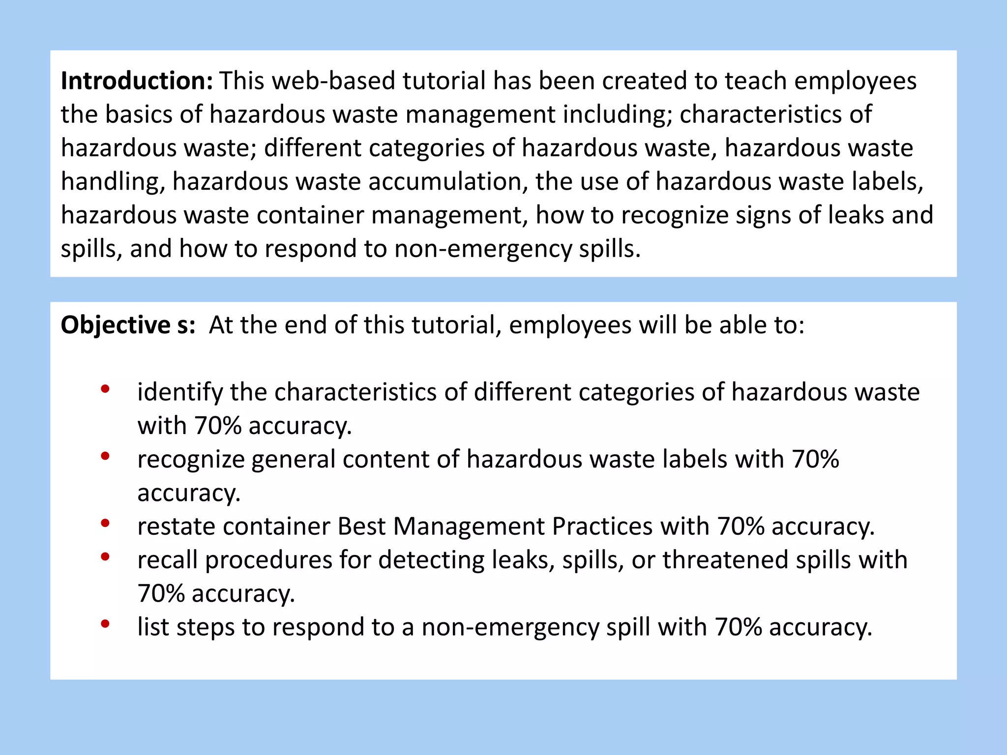 Hazardous waste management | PPTX