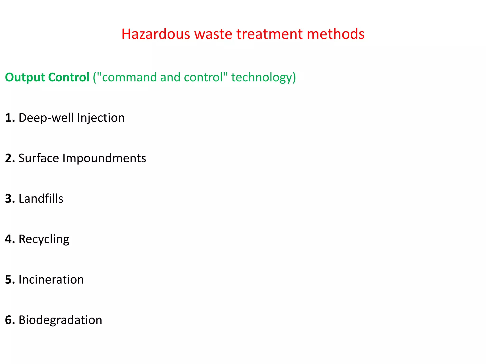 Hazardous waste management | PPTX
