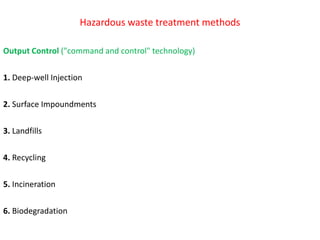 Hazardous waste management | PPTX