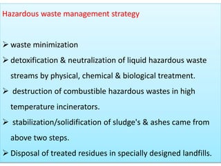 Hazardous waste management | PPTX