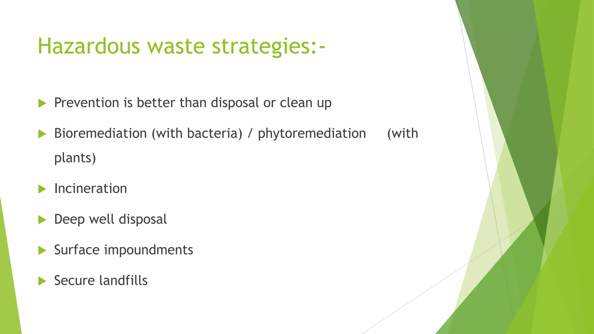 Hazardous waste management | PPTX