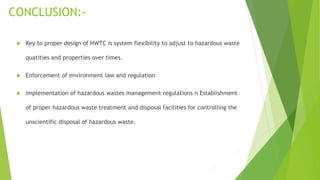Hazardous waste management | PPTX