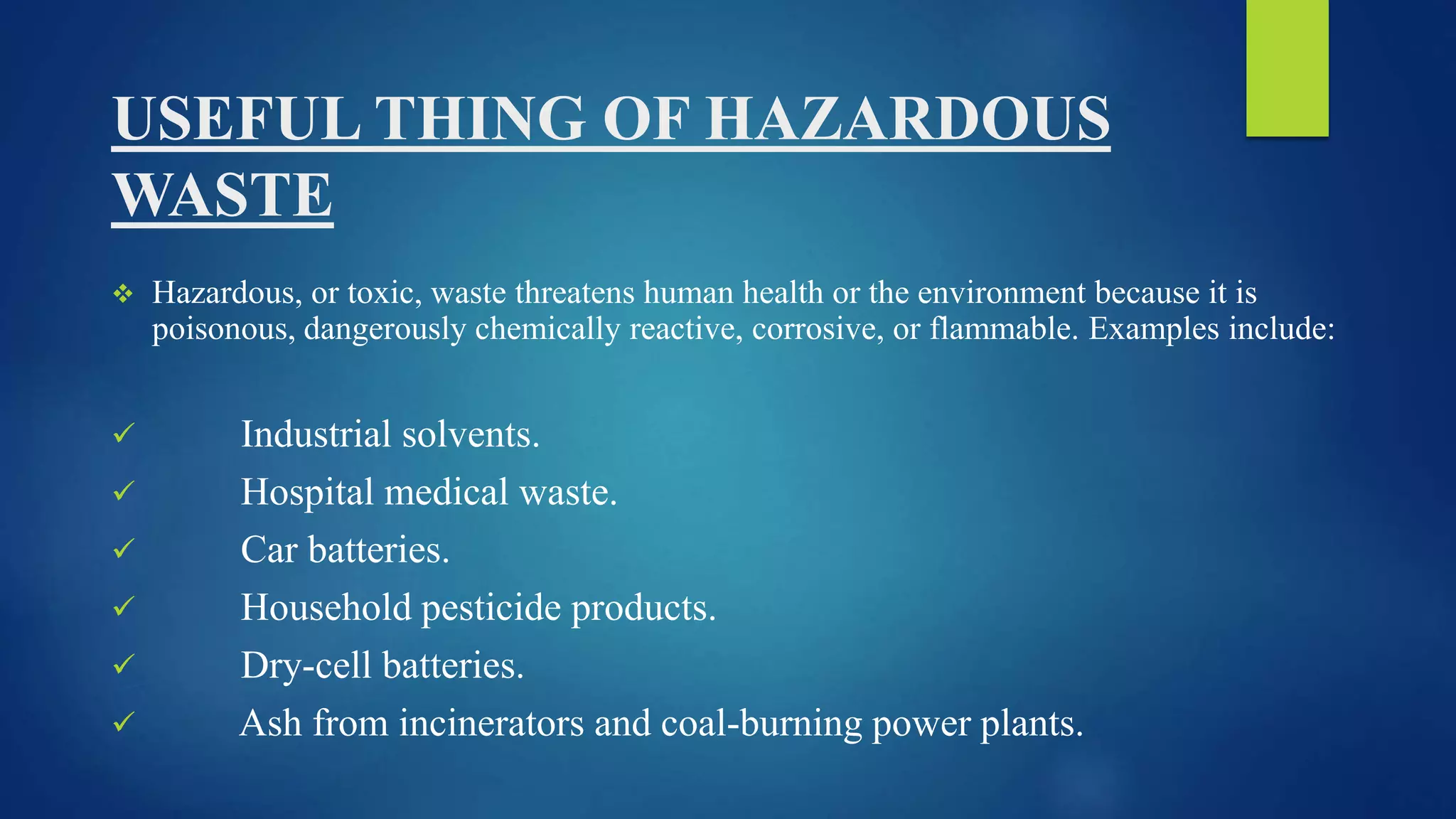 Hazardous waste management | PPTX
