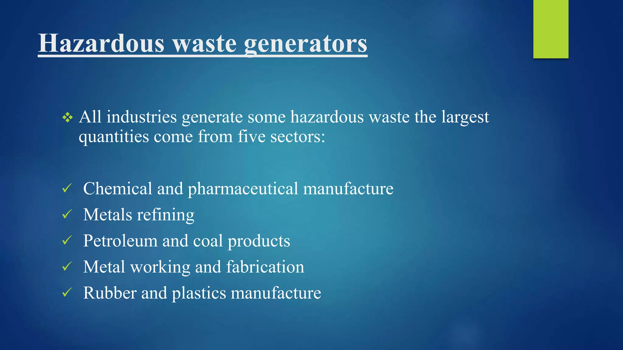 Hazardous waste management | PPTX