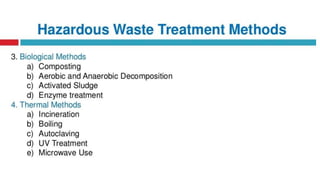 Hazardous Waste Management.pptx | Environmental Services Industry ...