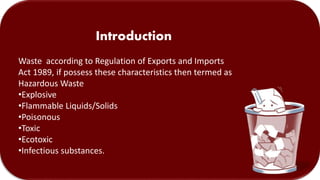 Hazardous waste management (2) | PPTX