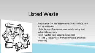 Hazardous waste management (2) | PPTX
