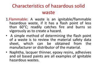 Hazardous waste | PPTX