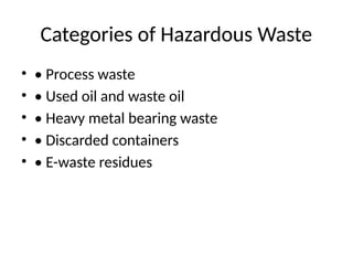 Hazardous_Waste_Rules_2008_Exam_Detailed. | PPTX