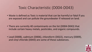 HazardousWaste Training | PPTX