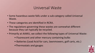 HazardousWaste Training | PPTX